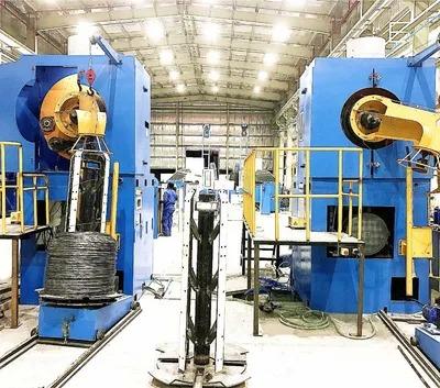 China High Capacity Straight Line Wire Drawing Machine with AC Frequency-Variation Motor and PLC Logical Control for sale