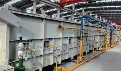 China Galvanizing Furnace and Ceramic Zinc Bath Kettle with 100m/Min Speed for 1.0-4.5mm Wire Diameter and 10-28G/M2 Thickness for sale