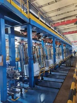 China 1.5-5.0mm Steel Wires Hot Dip Galvanizing Line with 60-100G/M2 Zinc Coating and 100m/Min Speed for sale