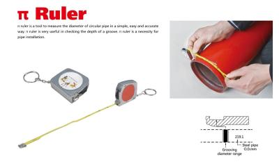 China Go No Go Pipe Threader Measurement Useful Pipe Ruler diameter tape or diameter measuring tape for sale