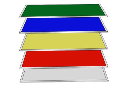 China RGB LED panel light / lamp 54W , full color led slim panel light for coffee bars , KTV for sale
