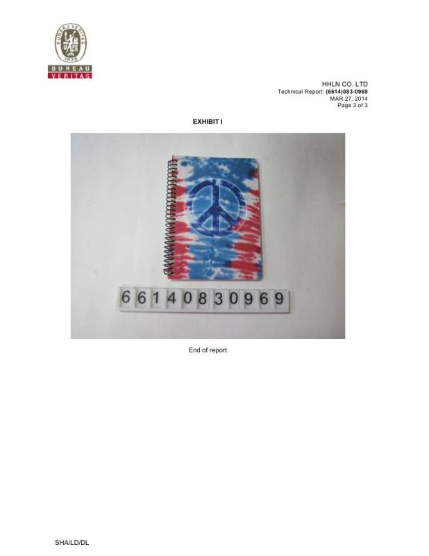  - HHLN Co. Ltd.