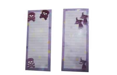 Cina Blocco note magnetico della lista con il tema di Halloween in vendita