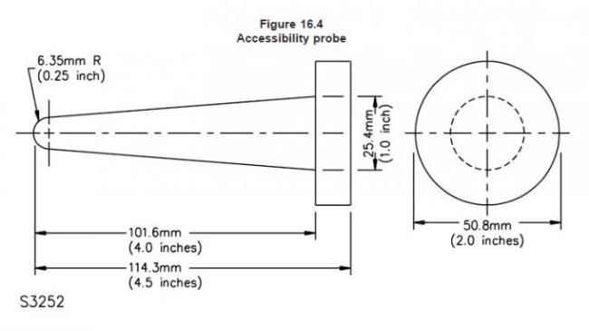Двигающие части зонда пальца теста опасные зондируют UL1310 Fig.16.4 0