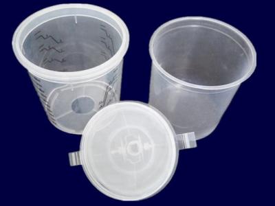 China 125micron 600ml spray gun mixing cup set for sale