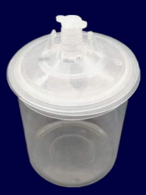 China PP maetial high quality  clear color paint spray gun PP spray mixing cup  300ml/600ml/800ml  outer cups for sale