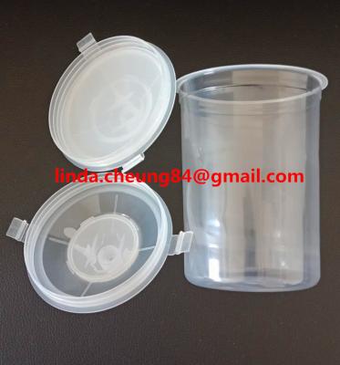 China nice quality PP material clear color  spray gun paint mixing cup/inner cup and lids 125mic,190mic for sale