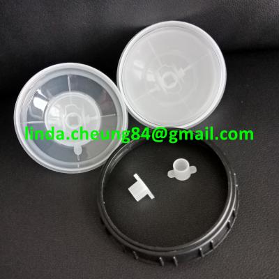 China transparent PP spray gun paint mixing cup soft PE  material 10oz cup collars/lid/stoppers for sale