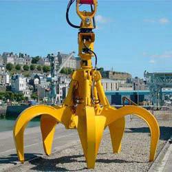 China 10T Multi 5 Jaw Excavator Grab With Twin-Rope / Excavator Spare Parts for sale