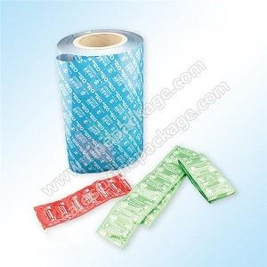 China aluminium foil condom packaging rollstock film for sale