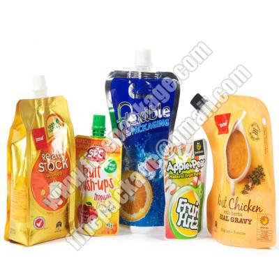 China liquid stand up pouch with spout, drink spout bag, drink spout pouches for sale