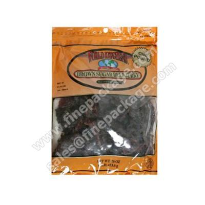 China vacuum printed beef jerky and biltong tear notch for sale