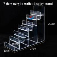 China Countertop Handbag Display Stand Transparent Multi- layer Acrylic Purse Holder Rack for sale