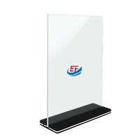 China Plastic Acrylic Frames Double Side Plexiglass Menu Paper Display Holder for sale