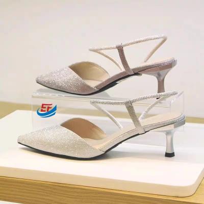 China Durable Shoe Organizer Clear Acrylic Footwear Display Stand For Retail Store for sale