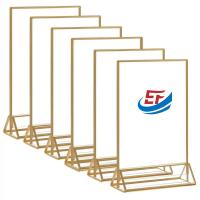 China Custom Desktop Transparent Acrylic Menu Display Frame For Restaurant for sale