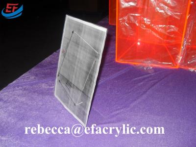 China A4 A5 A6 Slant Back Transparent Acrylic Sign Display Holder For Office Store for sale