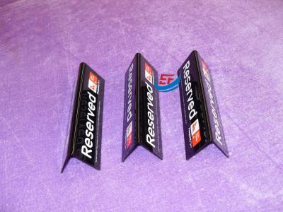 China Double Sides Desktop Acrylic Reserved Sign Holder For Restaurant for sale