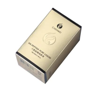 China OEM Biologisch afbreekbare 4C die Verpakkingsdozen Gouden Kosmetische Verpakking vouwen Te koop