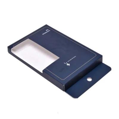 China Caixa de papel aquosa da janela do PVC do revestimento 182gsm que empacota para o negócio da roupa à venda