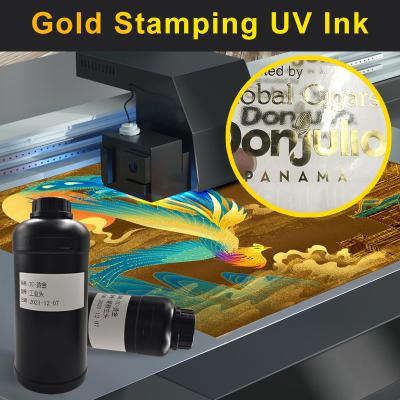 China Impressora digital de tinta UV de carimbo de ouro Impressora de tinta UV de ouro para cabeça Seiko Konica Epson à venda