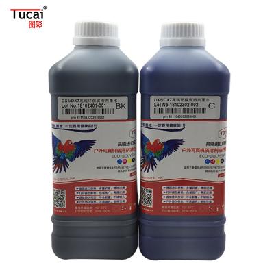 Cina Inchiostro solvente esterno in bottiglia da 1000 ml Epson Per stampante piezoelettrica Epson DX5 DX7 in vendita