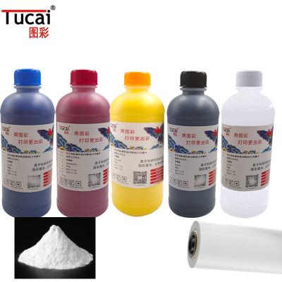 China Umweltfreundliche Sublimationsfarbe Wasserdicht Sonnendicht PET DTF-Tinte für Weißfarbdruckmaschine zu verkaufen