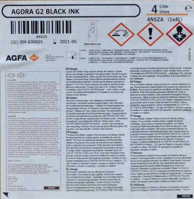 Cina Agfa G2 Single PASS Inchiostro UV 1000ml/bottiglia Inchiostro per stampa con etichetta nera per Rioch G5 G6 Toshiba in vendita