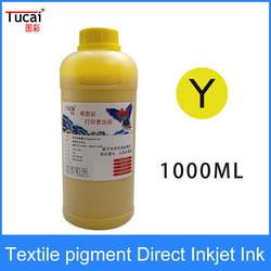China 1000ml DTG tinta de pigmento Tinta de impressora de tecidos de vestuário de tecido branco para Epson Dx6 Dx7 Dx9 à venda