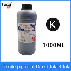 China 1000ml DTG tinta de pigmento Tinta de impressora de tecidos de vestuário de tecido branco para Epson Dx6 Dx7 Dx9 à venda