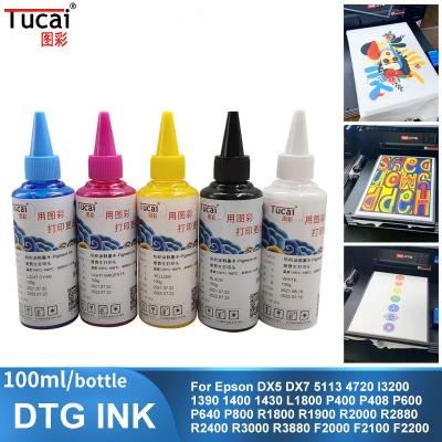 Cina Epson L800 L805 DTG Inchiostro 100ml/bottiglia inchiostro pigmento tessile per L1800 R1900 F2000 in vendita