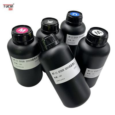 Cina 1000 Ml UV Ink High Scratch Resistance BK/CY/MG/YL/WH For Epson I3200 Printhead in vendita