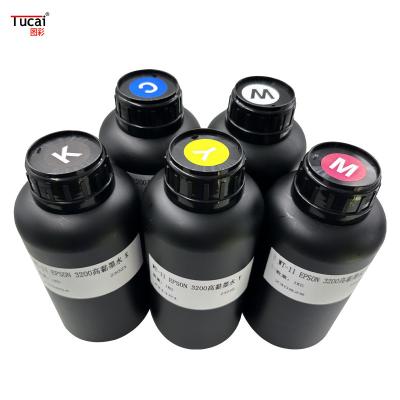 Cina 1000 Ml UV Ink High Scratch Resistance BK/CY/MG/YL/WH For Epson I3200 Printhead in vendita