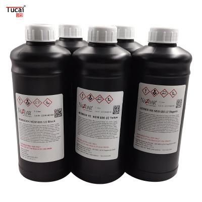 Cina 1000 ml original Nazdar uv curing ink for Ricoh Seiko Konica Starlight Toshiba for phonecase acrylic in vendita