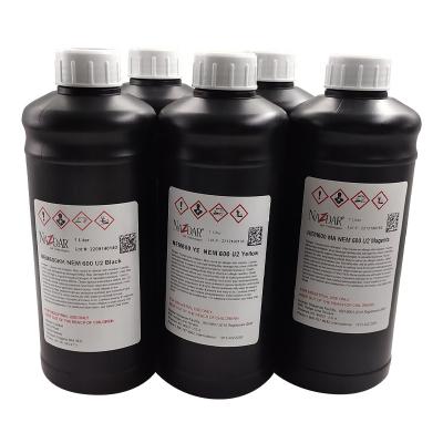Cina 1000 ml original Nazdar uv curing ink for Ricoh Seiko Konica Starlight Toshiba for phonecase acrylic in vendita