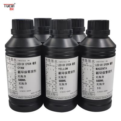 Cina Inchiostro UV LED di alta qualità e buon prezzo per Epson DX5 DX7 DX10 XP600 TX800 4720 1390 1800 per custodia/vetro per cellulari in vendita