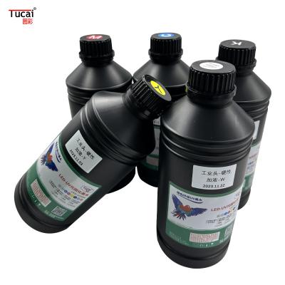 China Goedkope UV-inkt voor Ricoh G5/G6/Toshiba CF3/CE4 /Seiko/Konica voor leer/glas/tegel Te koop