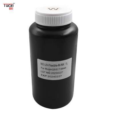 China Lage geur en glad drukken Industriële kop zachte UV-inkt voor Seiko/Konica/Toshiba/Ricoh G5/G6 voor leer/PVC/wandpapier Te koop