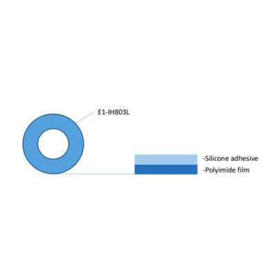 China Black Silicone Polyimide Heat Resistant Tape ESD Antistatic Tape for sale