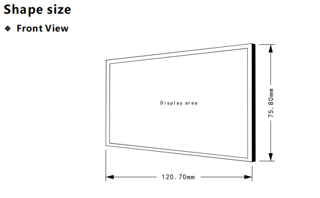 HC101IPA0025-A16 10.1 Inch TFT LCD panel with 40pin LVDS Interface for Temperature Sensitive Equipment 1