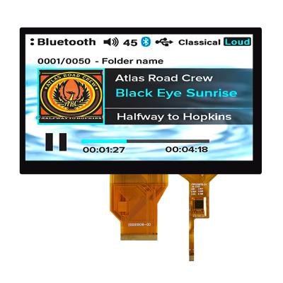 China 50pin RGB Interface TFT 7 Inch Display IPS TFT Touchscreen With 800*480 Resolution for sale
