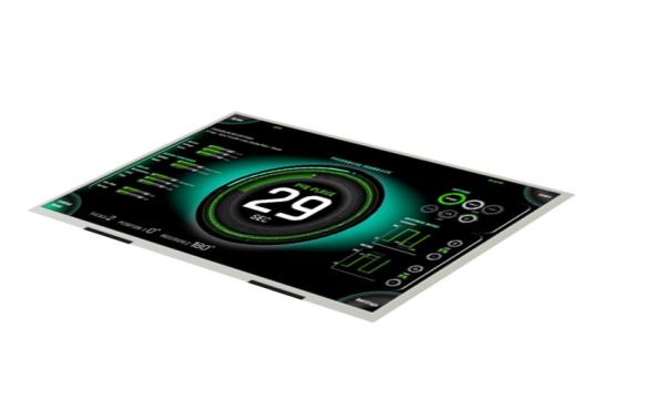 10Display LCD TFT da 1 pollice con rapporto di contrasto 800:1 e luminosità di 800 nits