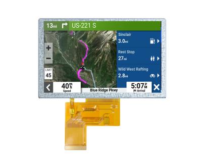 中国 5インチ TFT LCD ディスプレイ,ips フルビューイングアングル 800x480解像度 販売のため