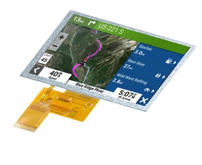 China 5 inch TFT-LCD-scherm met ips volledige kijkhoek 800x480 resolutie Te koop