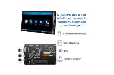 中国 5インチHDMIタッチスクリーンとIPS 800x480容量トークスクリーン 販売のため