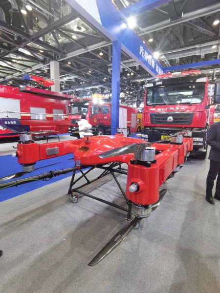 Quality Tethered UAV Fire Truck with 200-meter Firefighting Height Level 6 Wind Resistance and 3-minute Rapid Deployment for sale