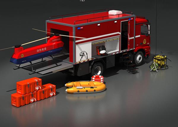 Quality UAV Emergency Firefighting Truck with 300kg Payload Capacity and Pressure Tank Fire Extinguishing System for Super High-Rise Buildings for sale
