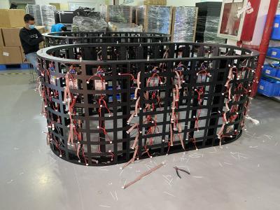 Cina P6.25 4500nits RGB ha curvato lo schermo di piegamento flessibile 2K/4K dello schermo di visualizzazione del LED in vendita