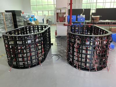 Cina P6.25 4500nits RGB ha curvato lo schermo di piegamento flessibile 2K/4K dello schermo di visualizzazione del LED in vendita