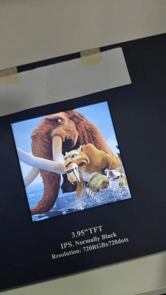 Quality 720x720 Square Touch Display 3.95 Inch TFT Color LCD Display  350 cd/m2 For Consumer for sale